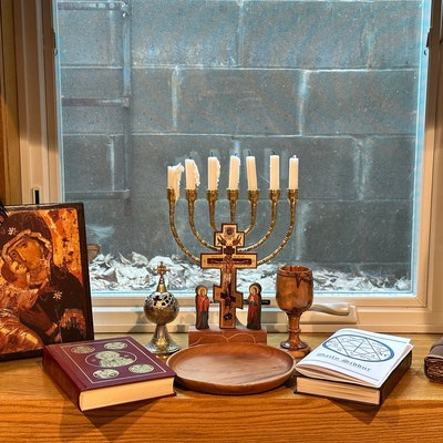 Handmade Mounted Icon the Ladder of Divine Ascent. St. John Climacus ...