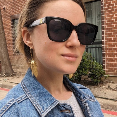 Handmade Large Brass Cicada Collar Pins // Spirit Animal Lapel Cardigan ...