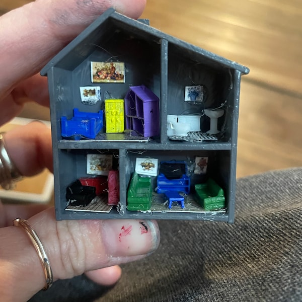 Miniature DIY Dollhouse Kit; Dollhouse for a Dollhouse 1:12 Scale ...