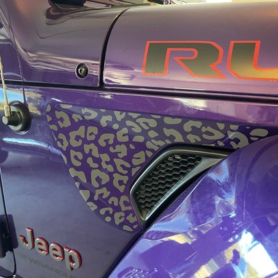 Fender Vent Leopard Print Decals Fits 2018-2024 Jeep Wrangler ...