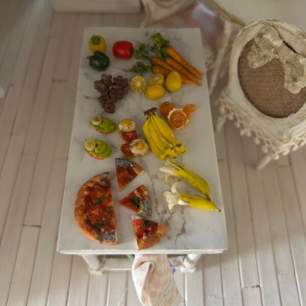 Miniature Tangerine , Dollhouse Food, Food for Dollhouse, Mini Food ...