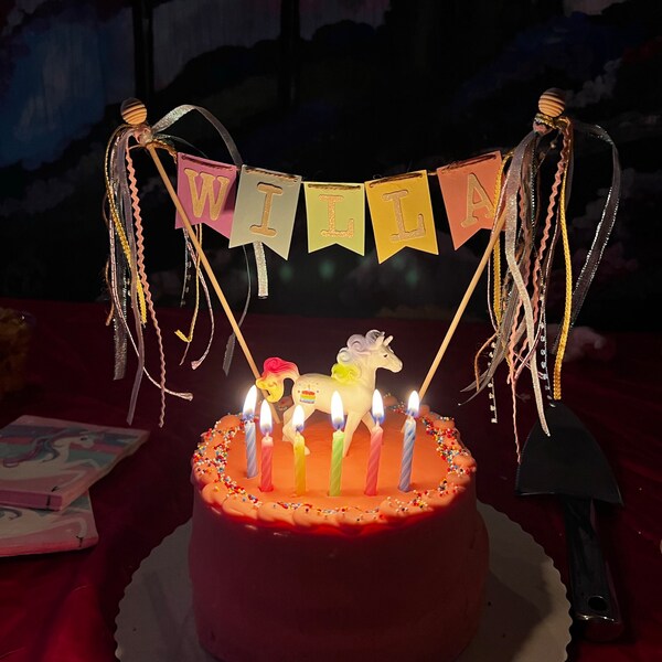Custom Cake Banner Topper for Any Occasion, Cake Banner, Cake Bunting ...