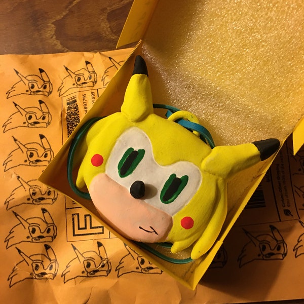 3d Printed Sonichu Medallion - Etsy