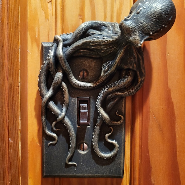Octopus Light Switch Plate - Etsy