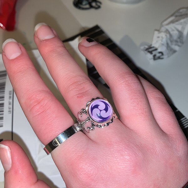 Genshin Impact Vision Rings Earrings Necklaces Hair Clips Gold Silver ...