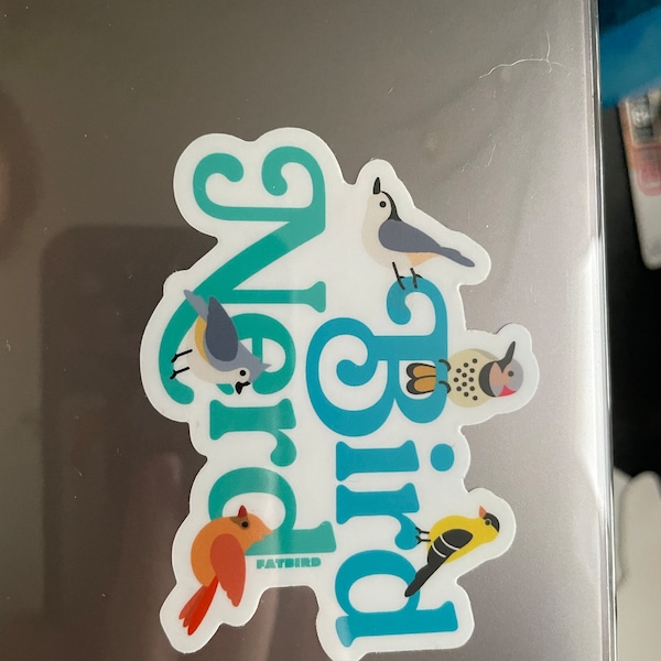 Bird Nerd Vinyl Sticker - Etsy