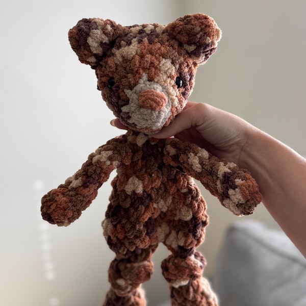 MINI Briggs Bear Knotted Lovey — Crochet Bear PATTERN - Etsy