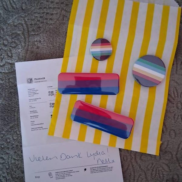 Disability Pride Flag Pin Badge Button or Magnet - Newer Design - Etsy