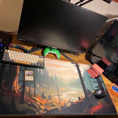 Mountain Desk Mat, Sunset Desk Decor, Scenic Office Accessory ...