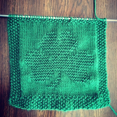 Knitting Pattern for Shamrock Washcloth or Afghan Square - Etsy