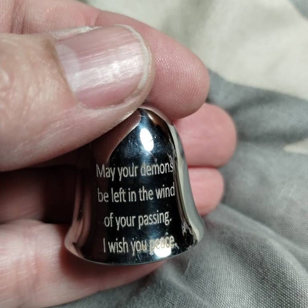 Custom Engraved Biker Bell: Motorcycle Good Luck Charm - Etsy