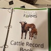 Printable Cattle Records Page Instant Download 8.5x11 PDF Homestead ...