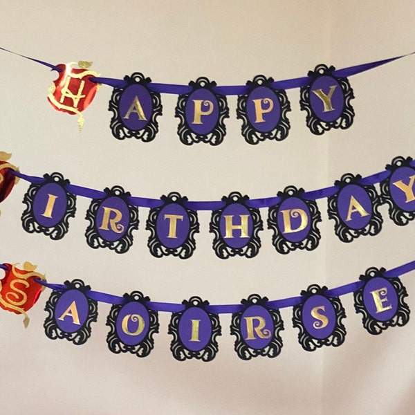 Descendants Inspired Birthday Banner Party Decor - Etsy