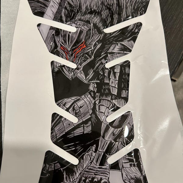 Skeleton Rider Universal 3D Tank Pad Sticker Decal for Motorcycle or ...