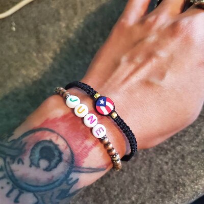 Puerto Rico Flag Bracelet, Latino Bracelet, Puerto Rico Gifts, Puerto ...