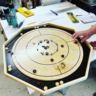 Crokinole Billiards 'eight Disc Crokinole' - Etsy
