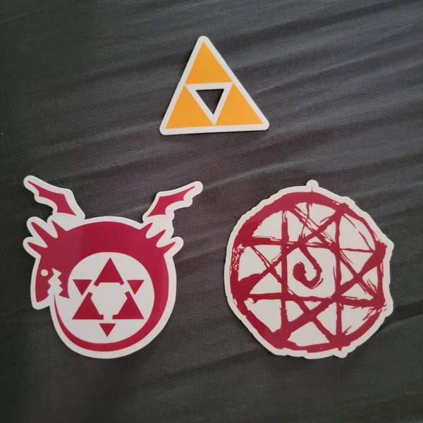 FMA Stickers - Vinyl Die-cut Stickers - Fullmetal Alchemist / Fullmetal ...