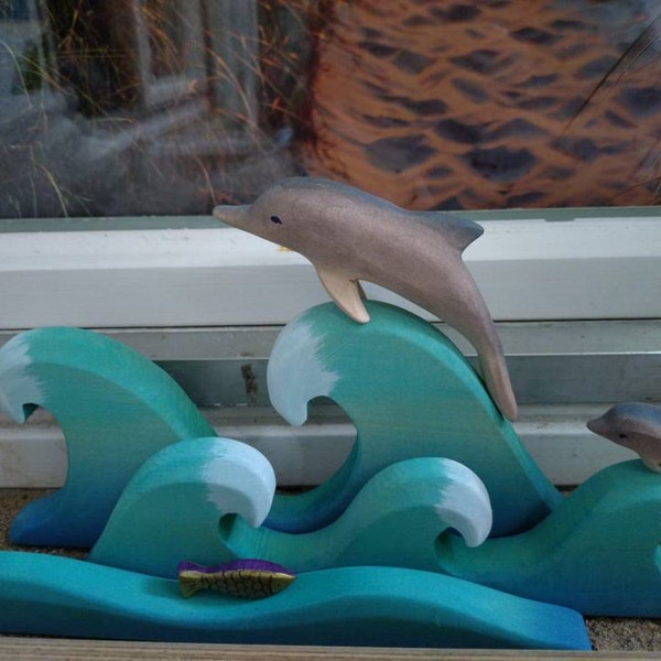 Montessori Wooden Water Waves Toy With Safe Paint | Non-toxic - Etsy