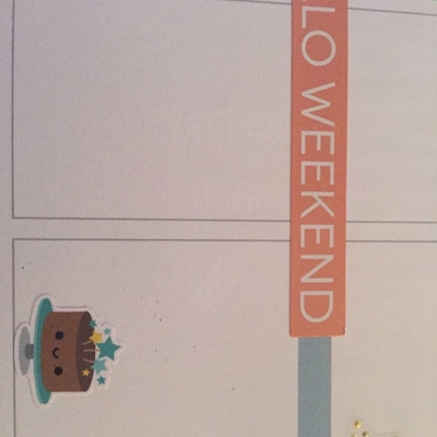 Happy Birthday Cake Reminder Cute Kawaii Planner Stickers for Erin ...