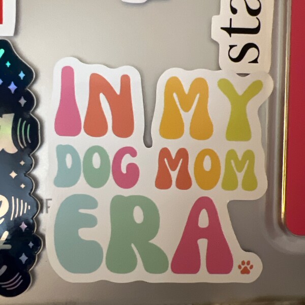 Dog Friendly Paw Print Sticker for Pet Parents, Dog Mom Gift, Cute ...