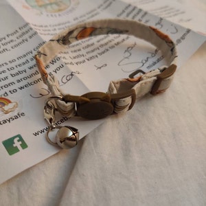 Cute Cat Collar Boy Collar Black Cat Collar Kitten Collar Safety Collar ...