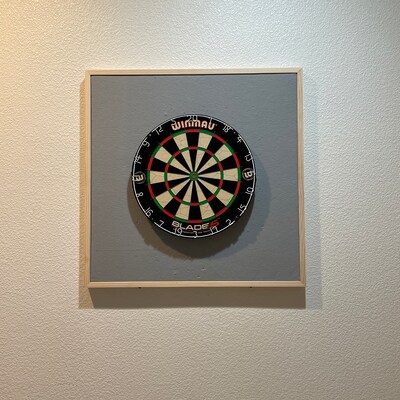JUMBO 48 X 32 Custom Extra Long Dart Board Backboard Charcoal W/black ...