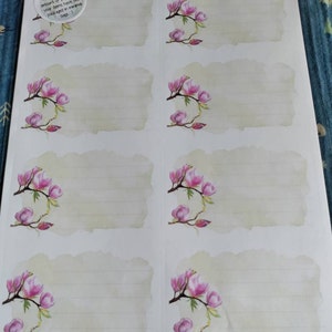 Tulips/spring Flowers Personalised Address Labels 42 Custom - Etsy UK