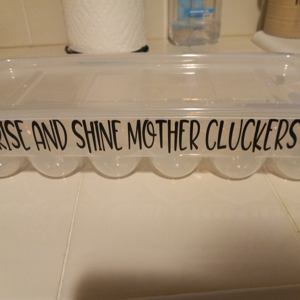 Funny Egg Container, Reusable Egg Container, Plastic Egg Carton, Punny ...
