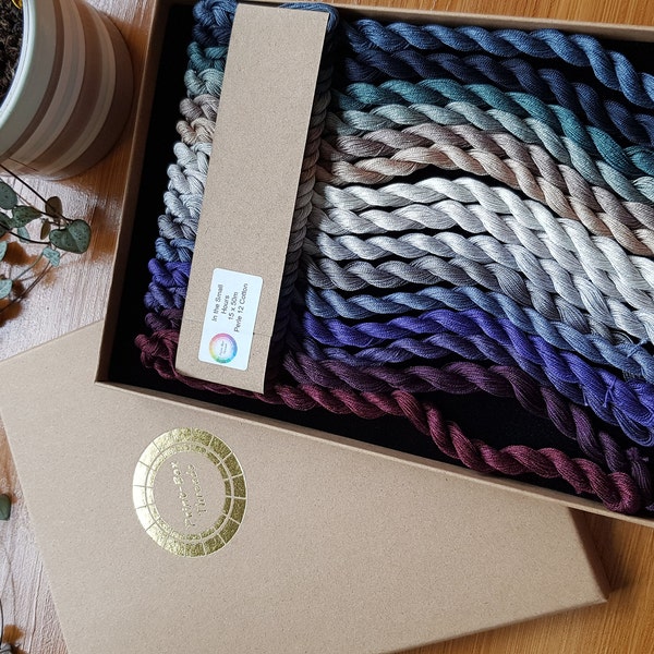 Shimmering Spectrums Silk Embroidery Thread Box - Hand-dyed, Fine ...