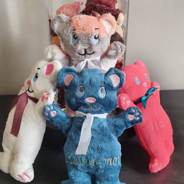 Teddy Bear Stuffie ITH Embroidery , Machine Pattern, ITH Bear Stuffie ...
