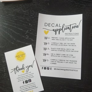 ADD YOUR LOGO Printable Small Business Insert Card / Simple Shop ...