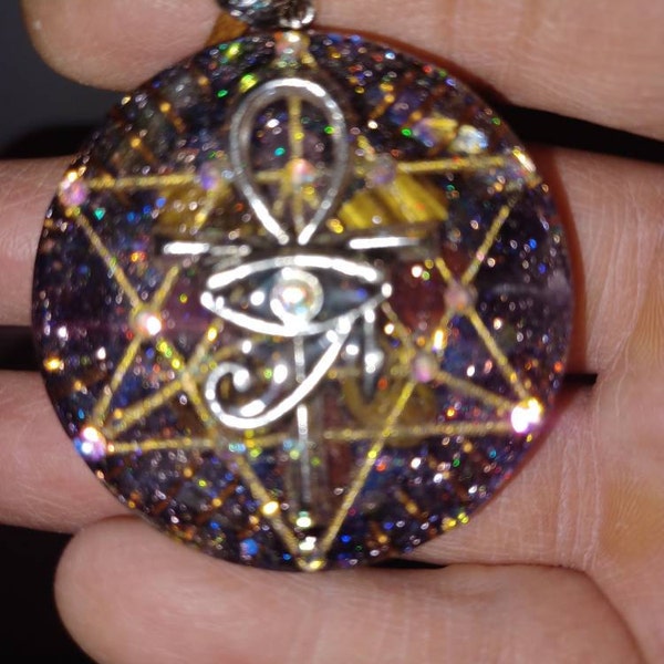 5" ORGONE Egyptian Bastet Cat Goddess Statue, 3D Orgonite Sculpture ...