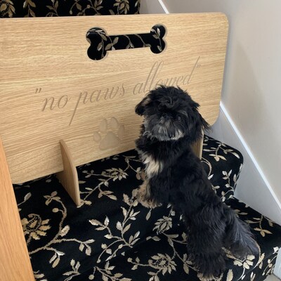 Oak Style Doggy & Puppy Stoppers, no Paws Allowed Dog Stopper for ...