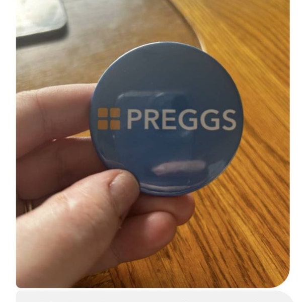 Funny Baby Pink Anxiety Button Badge 55mm Cute Button Mental Health ...