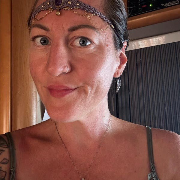 Goddess Macrame Tiara, Stone Tiara Crown, Tiger's Eye Macrame Tiara ...