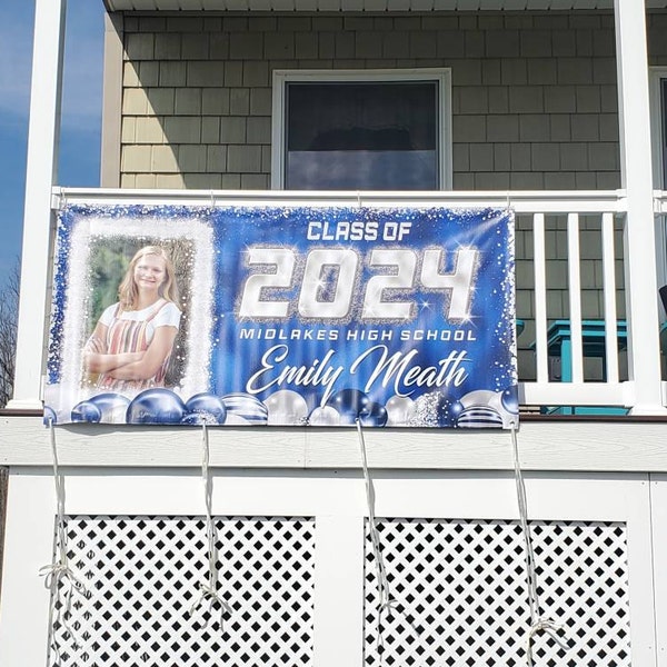 Custom Graduation Banner, Personalized Banner, Class of 2025 Banner ...