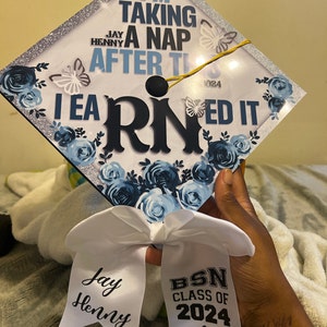 Custom pencil Rainbow Graduation Cap Topper/ - Etsy