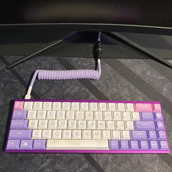 Coiled Detachable Keyboard Cable - Cream (white) - Etsy