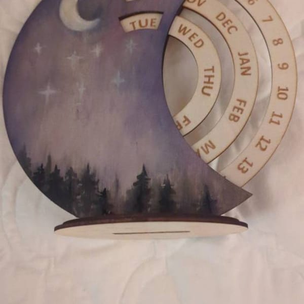 Wheel of the Year Perpetual Calendar/ Original Artist / Seasonal Wheel ...