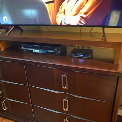 LED TV Riser Stand Traditional Style With Crown Molding in - Etsy