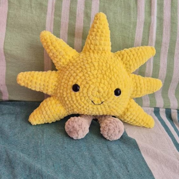 Sun Plushie Crochet Pattern | PDF Digital Download | DIY Plush Toy ...