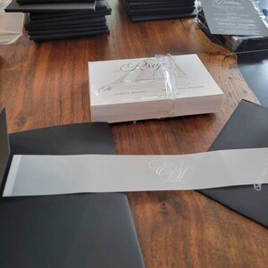 Black Dome Shape Acrylic Wedding Invitations Arch Invite Modern Classic ...