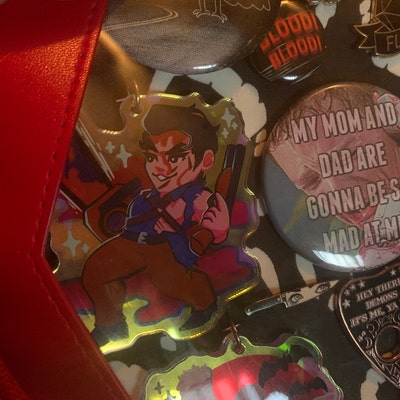 Evil Dead ASH WILLIAMS 2.5 Iridescent Acrylic Keychain - Etsy