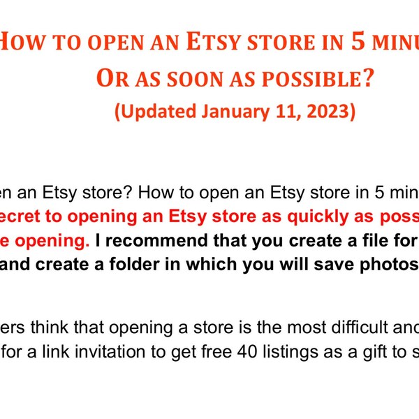 Sell on Etsy, How to Open Etsy Shop 2025. Free Video and 3 Ebooks How ...
