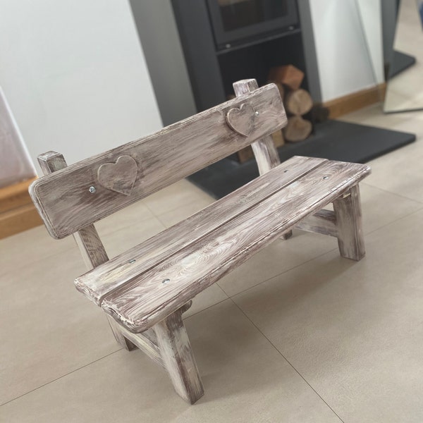 Wooden Bench Photography Prop: Newborn Toddler Photo Shoot - Etsy Canada