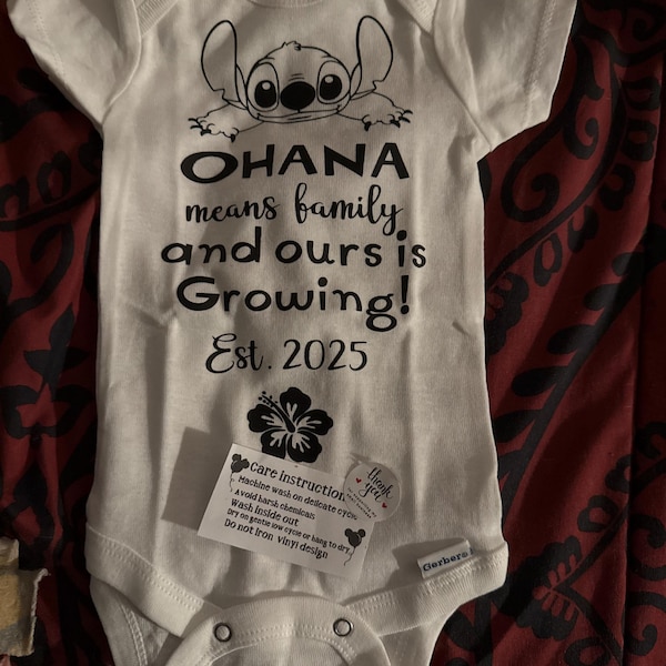 Disney Pregnancy Announcement / Lilo & Stitch / Baby Coming Soon ...