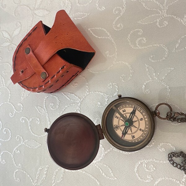 Unique Compass Gift for Him ,gift for Dad, Personalized Pocket Compass ...