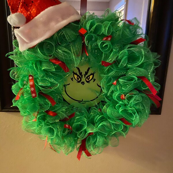 METAL SIGN Green Grinch Face, Christmas Crafts Projects Tiered Trays - Etsy