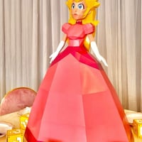 Peach, Princess, DIY, Papercraft, PDF, Svg, Dxf, Low Poly, 3D Model ...