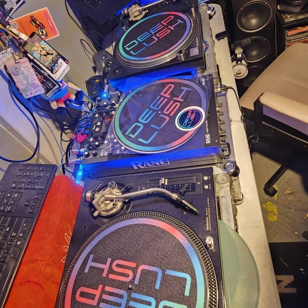 Technics Duo Tone DJ Turntable Slipmats Record Pads Pair - Etsy